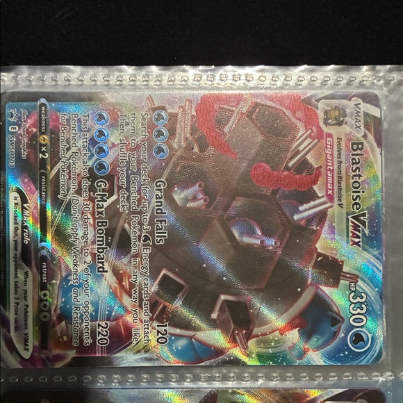 Pokemon | Toys | Pokemon Blastoise Vmax Trading Card Red Blue Black ...